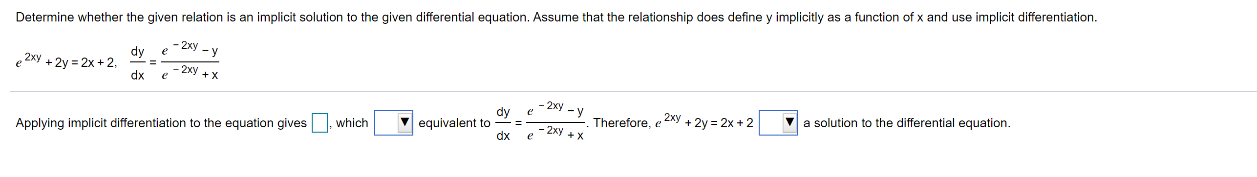 Solved Determine Whether The Given Relation Is An Implicit 