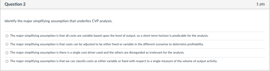 Solved Question 1 1 pts Give two rules of thumb to use when | Chegg.com