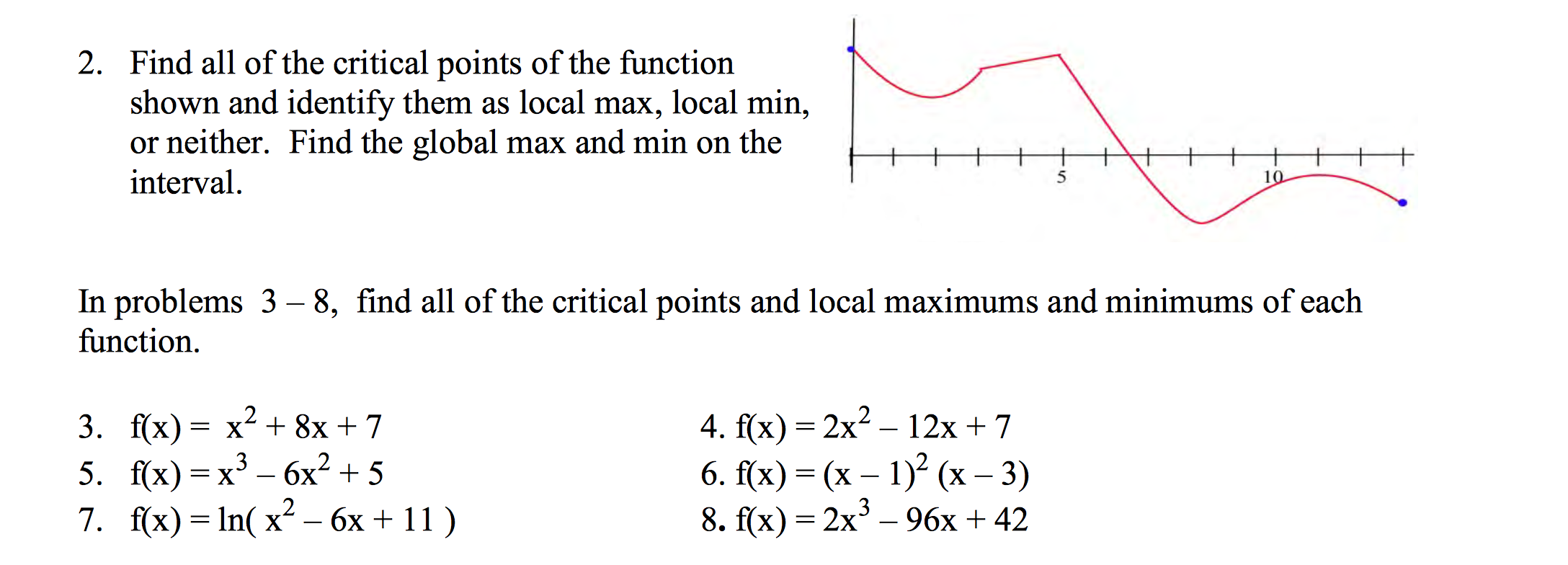 Solved 2. Find all of the critical points of the function | Chegg.com