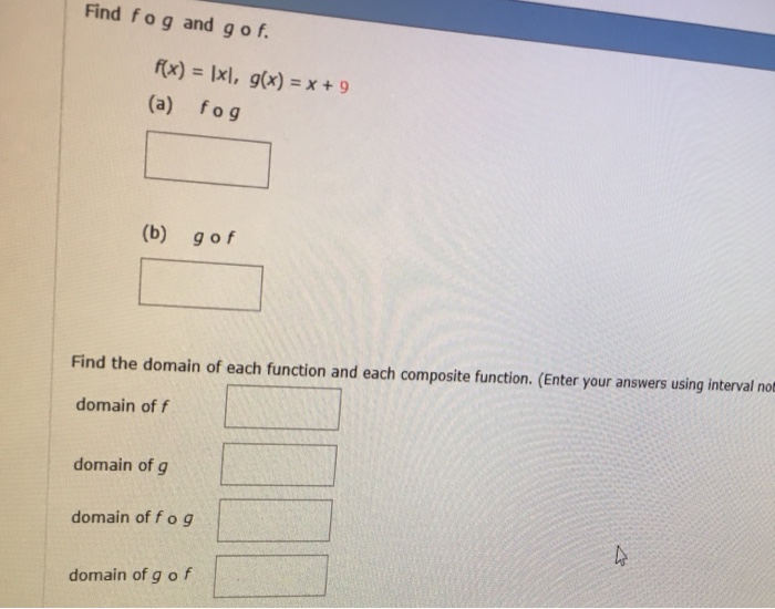 Solved Find fog and g o f. fx)16, gx) Vx (a) fog (b) gof | Chegg.com