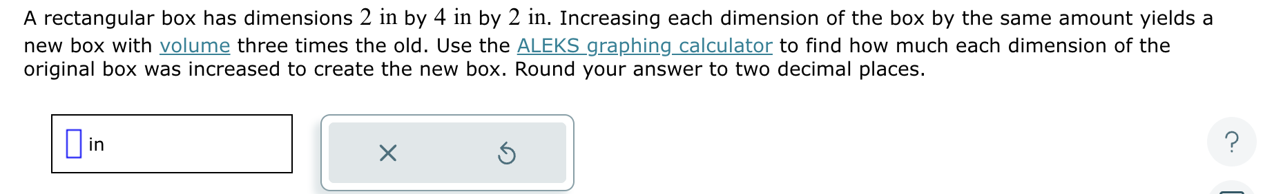 Solved A rectangular box has dimensions 2 in by 4 in by 2 | Chegg.com