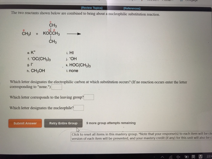 Solved Review Topics) The two reactants shown below are | Chegg.com