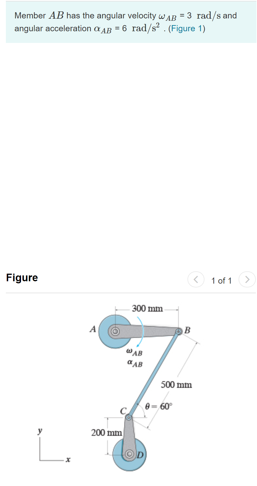 Solved Determine the magnitude of the velocity of point CC | Chegg.com