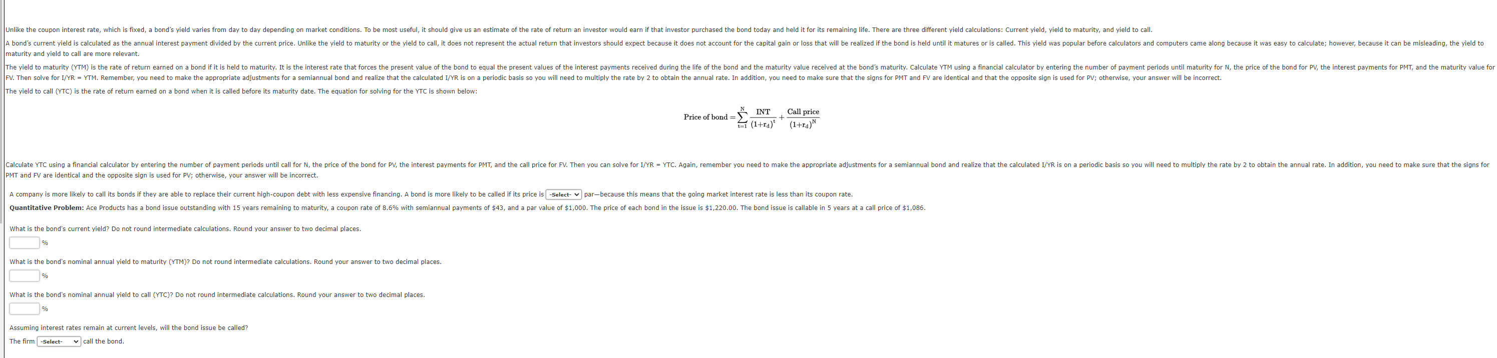 Solved Price of bond =∑i=1N(1+rd)2INT+(1+rd)N Call price | Chegg.com
