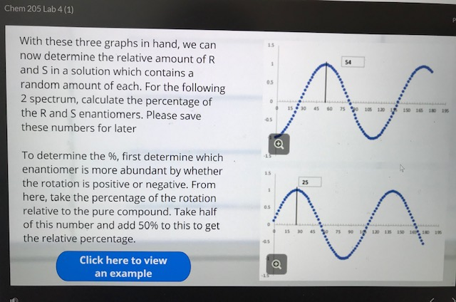 Chem 205 Lab 4 (1) With these three graphs in hand, | Chegg.com