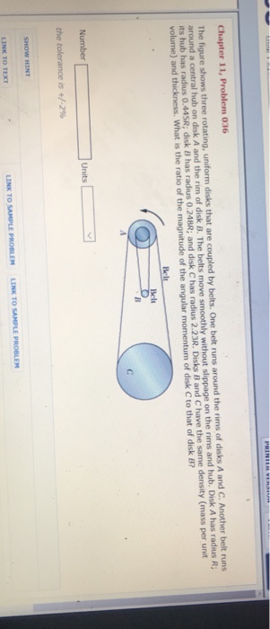 Solved Chapter 11, Problem 036 The figure shows three | Chegg.com