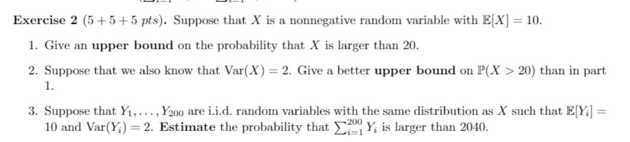 Solved Exercise 2 555 Pts Suppose That X Is A 