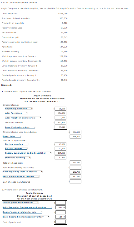 Solved Income Statement Bob's Bistro produces party-sized | Chegg.com