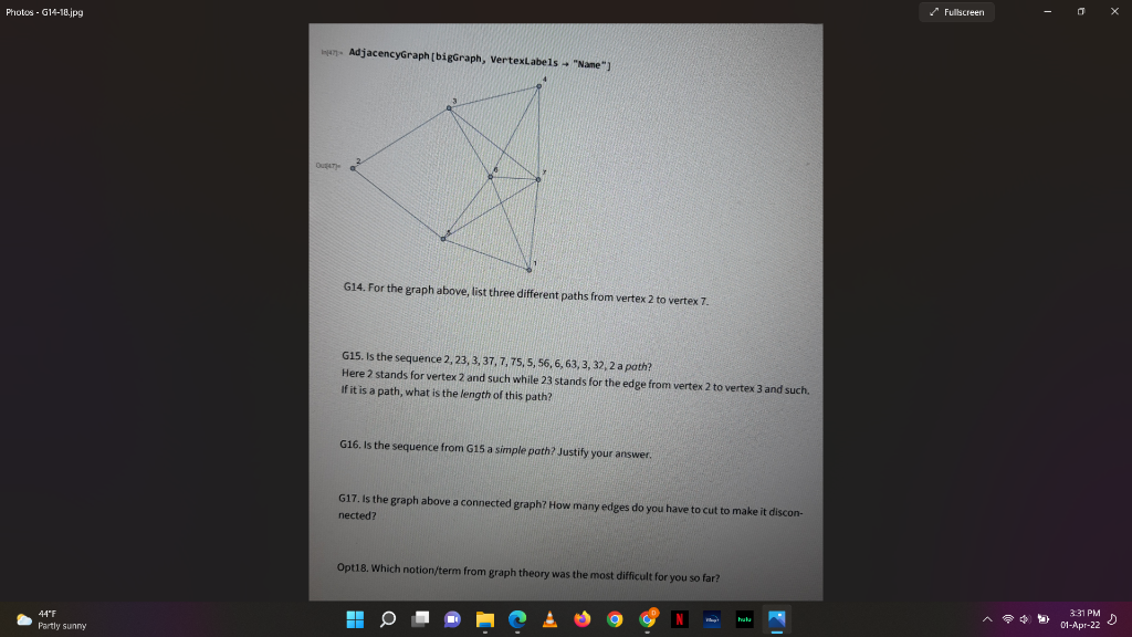 Solved Photos - G14-18.jpg Fullscreen - w | Chegg.com