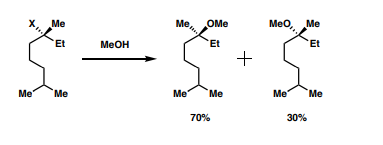 Solved This is a solvolysis reaction that is proceeding | Chegg.com