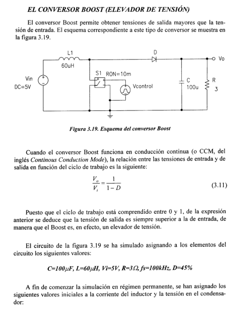EL CONVERSOR BOOST (ELEVADOR DE TENSIÓN) El conversor | Chegg.com