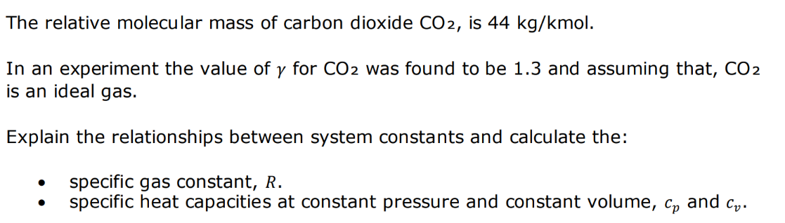 Solved The relative molecular mass of carbon dioxide CO_(2), | Chegg.com