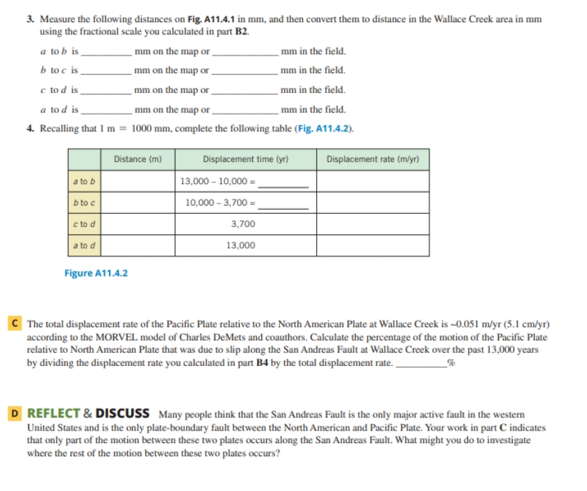 Solved Figure A11.4.13. Measure the following distances on | Chegg.com