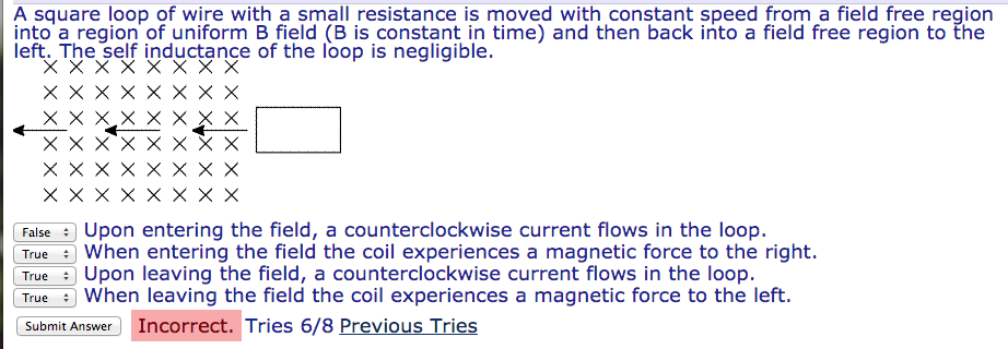 Solved A square loop of wire with a small resistance is | Chegg.com