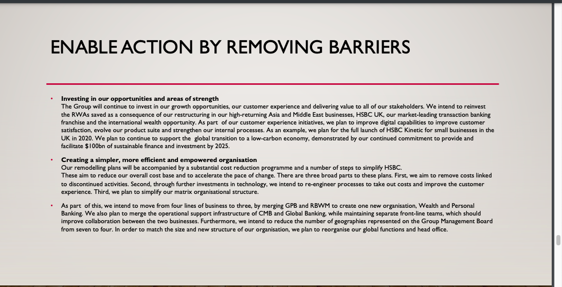 Solved ENABLE ACTION BY REMOVING BARRIERSInvesting in our | Chegg.com