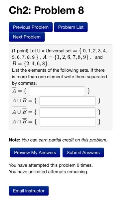 Solved Ch2: Problem 8 Previous Problem Problem List Next | Chegg.com