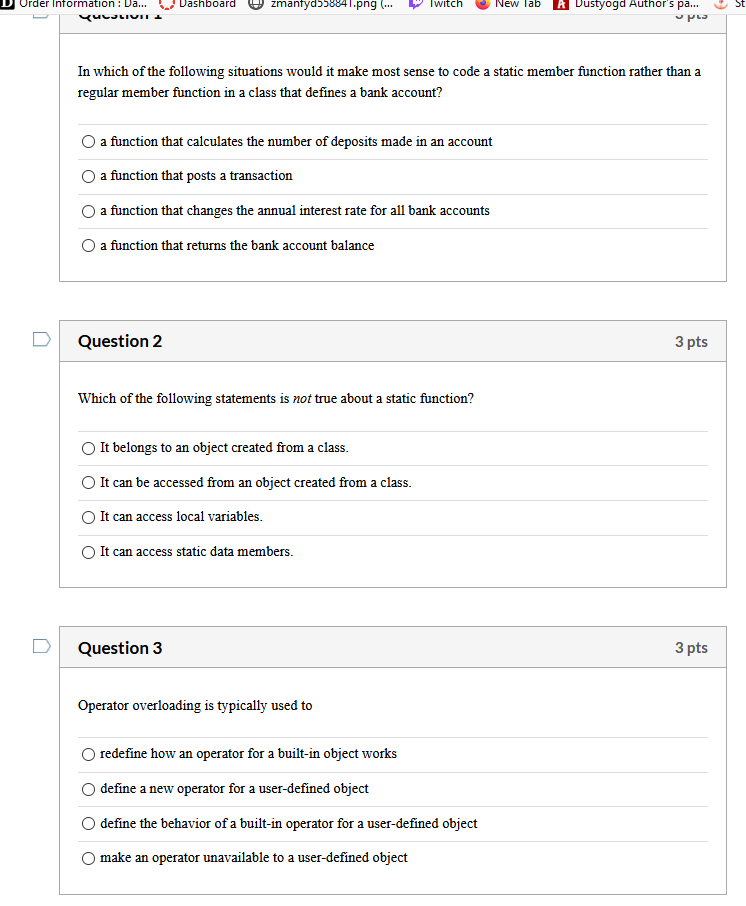 Solved Dashboard U zmantyd558841.png ... Twitch New Tab V | Chegg.com