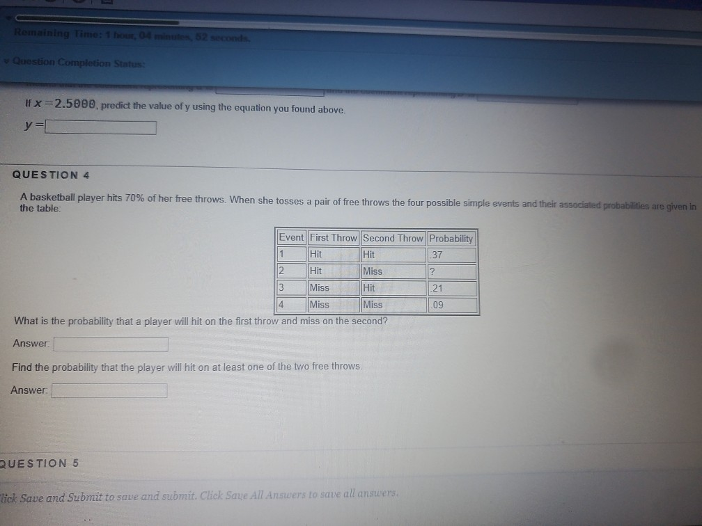Solved Remaining Timehe 04 5 2 code Question Completion | Chegg.com