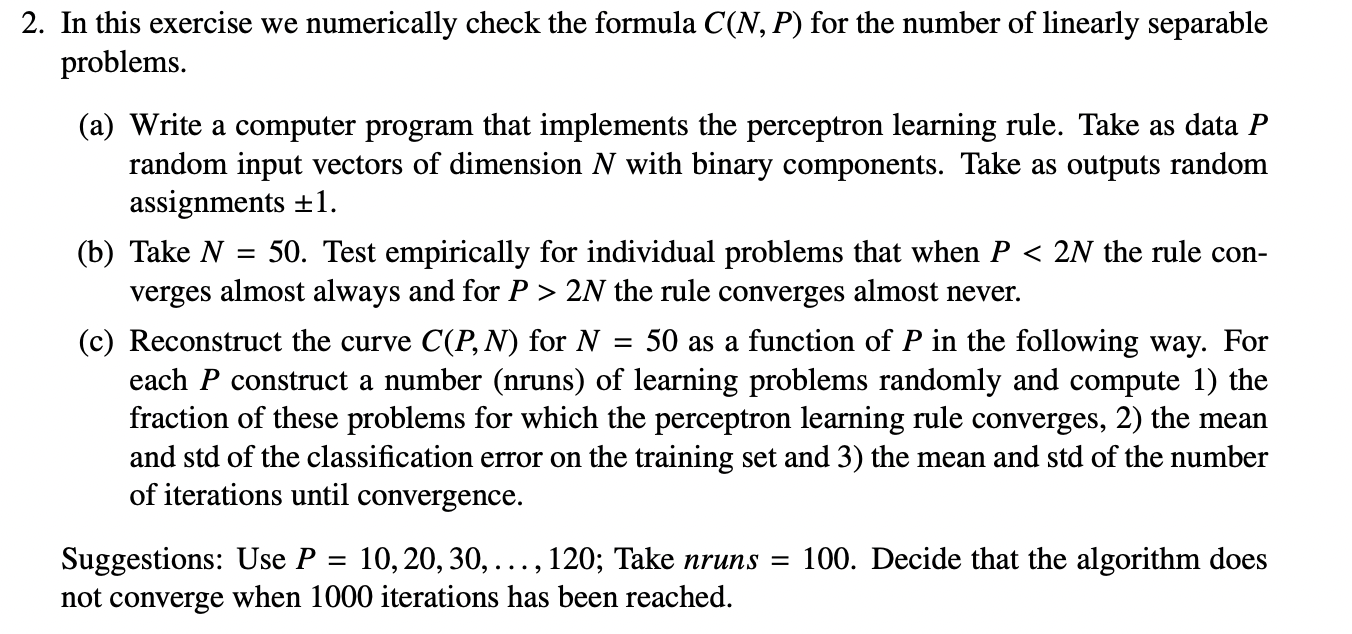 2. In this exercise we numerically check the formula | Chegg.com