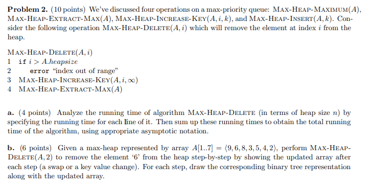 Solved Problem 2. (10 points) We've discussed four | Chegg.com