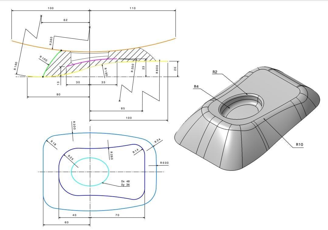 Solved Show the steps of drawing using the CATIA program, | Chegg.com