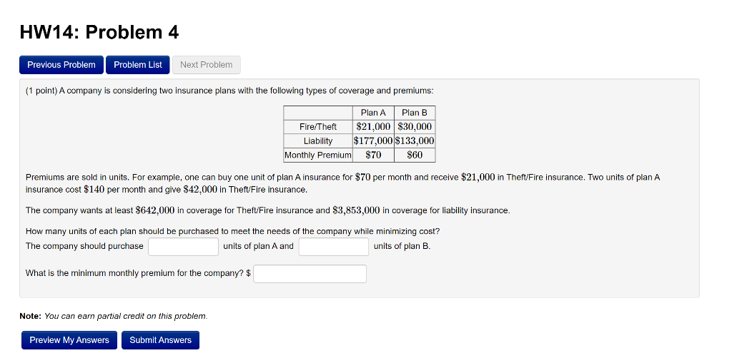 Solved HW14: Problem 4 Previous Problem Problem List Next | Chegg.com