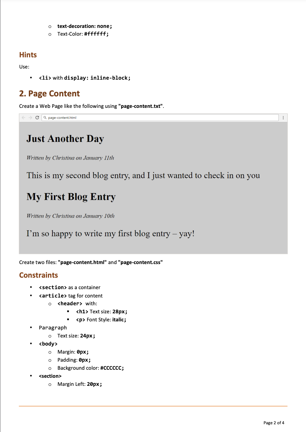 Solved Lab: HTML Structure In this lab you will practice | Chegg.com