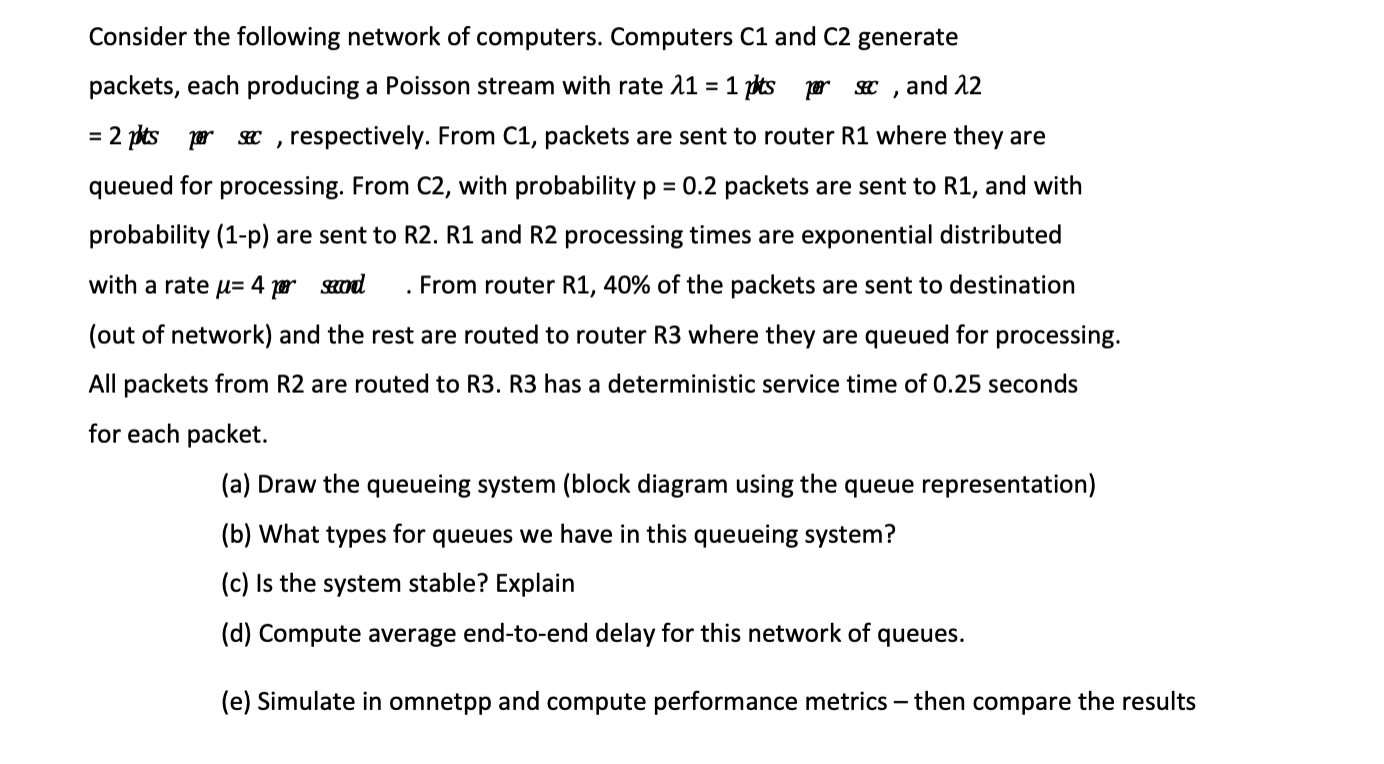Consider the following network of computers. | Chegg.com