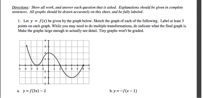 Solved Directions: Show all work, and answer each question | Chegg.com