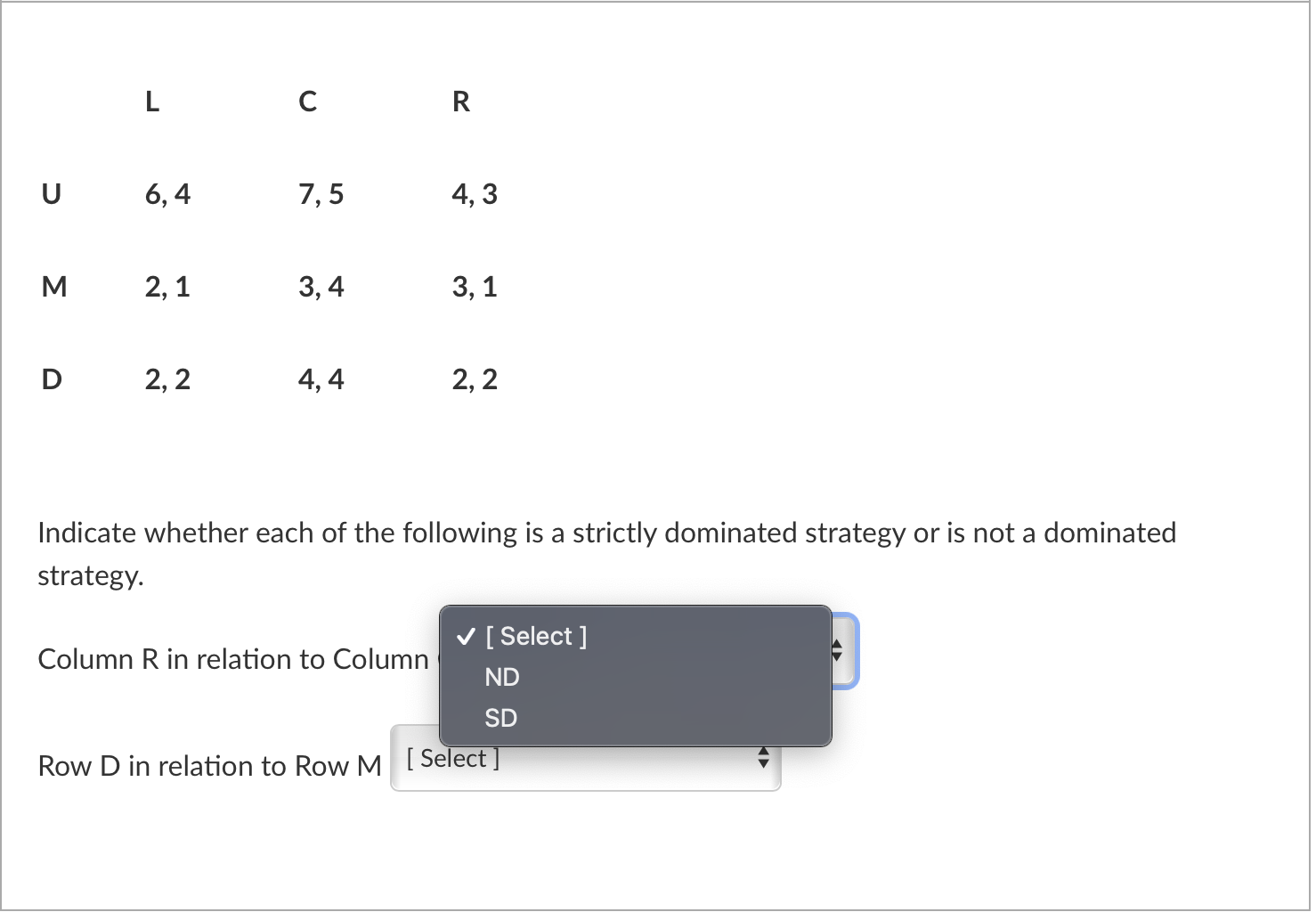 Solved 1. Column R in relation to column Column C 2. Row D | Chegg.com