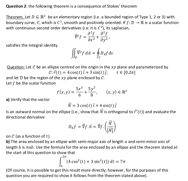 Solved Question 2: the following theorem is a consequence of | Chegg.com
