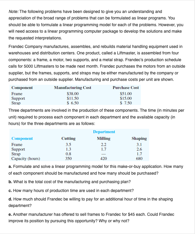 Solved Note: The following problems have been designed to | Chegg.com
