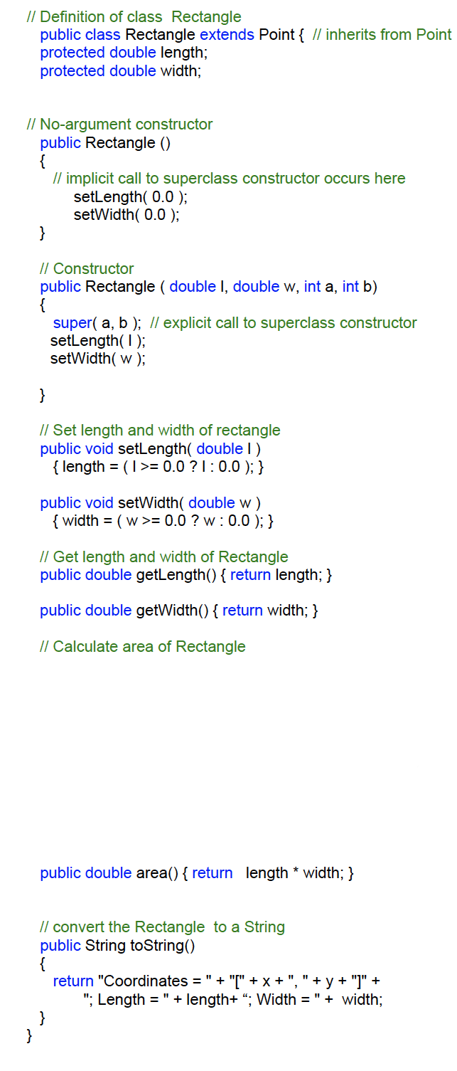 Solved Given the following Java classes, calculate the | Chegg.com