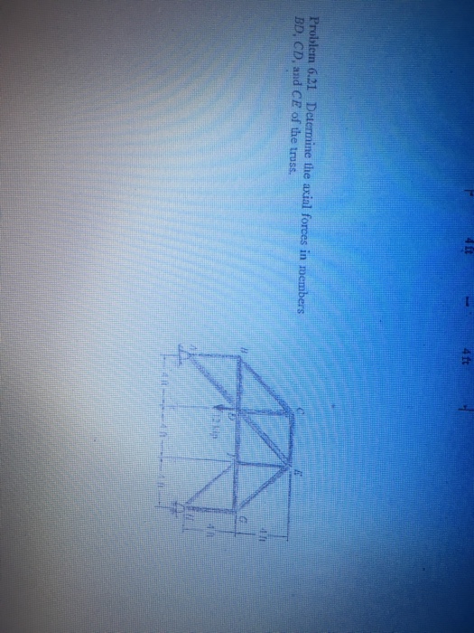 Solved Problem 6 21 Determine The Axial Forces In Members