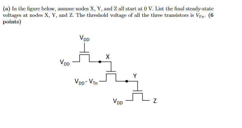 [Solved]: (a) In the figure below, assume nodes X, Y, and