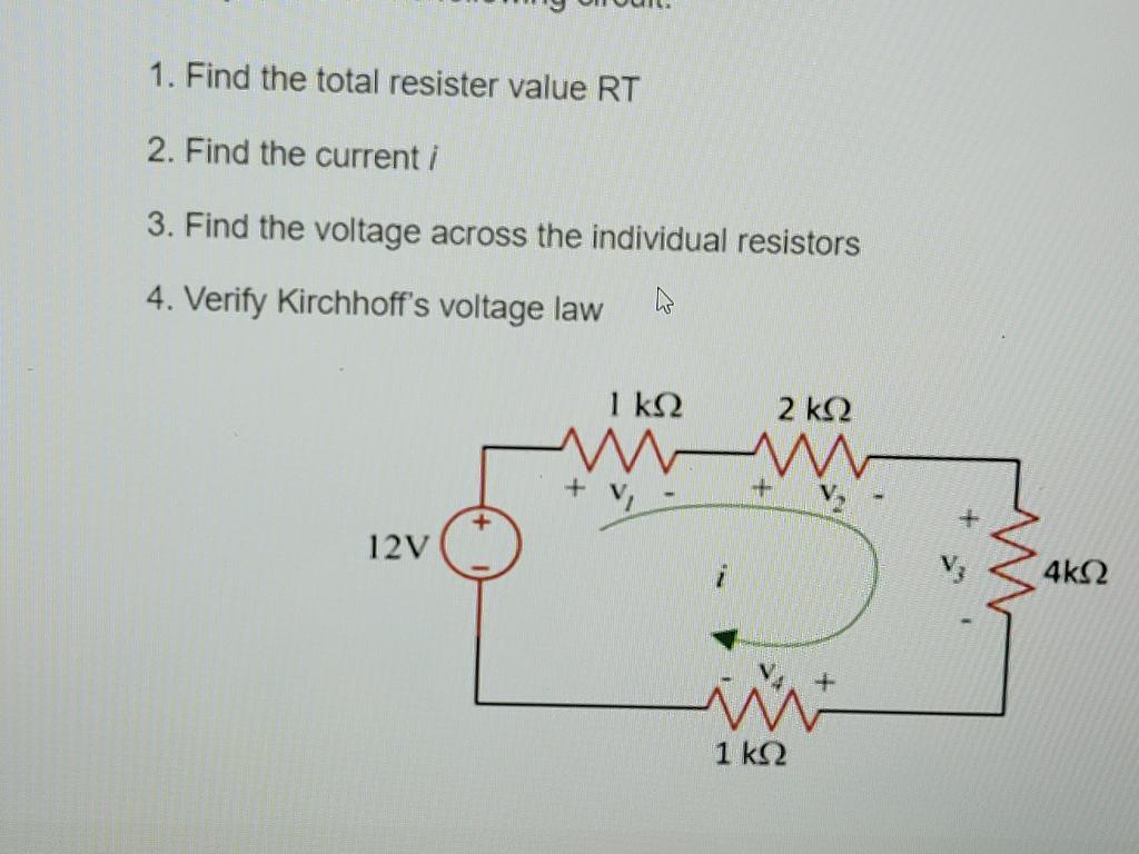 Solved 1. Find the total resister value RT 2. Find the | Chegg.com