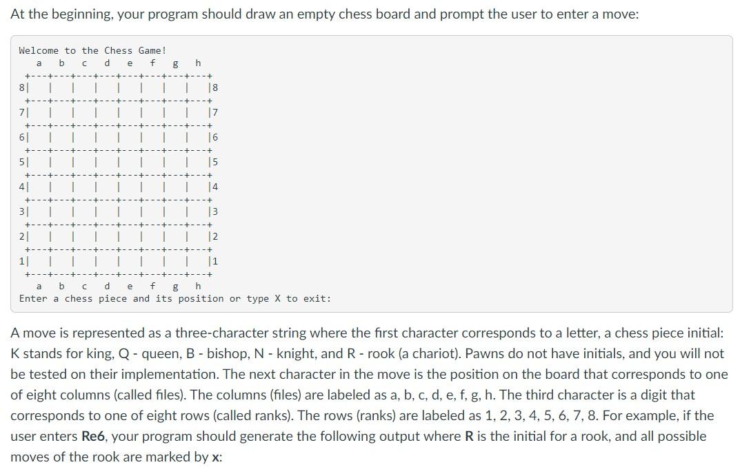 Solved Chess Objective Practicing With Classes Instance