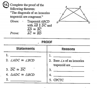 Solved 16. Complete the proof of the following theorem: "The | Chegg.com