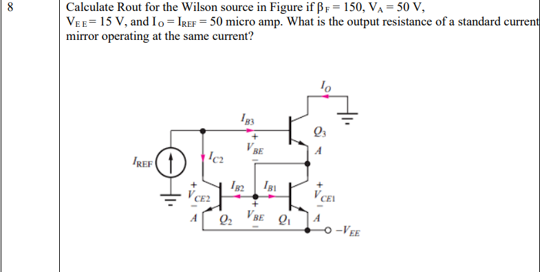 Solved Calculate Rout for the Wilson source in Figure if | Chegg.com