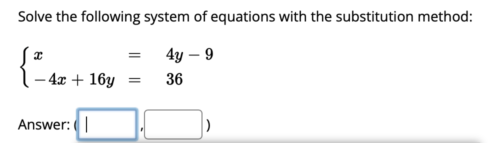 Solved Solve the system with the addition | Chegg.com