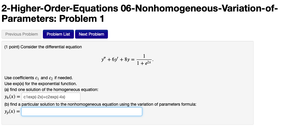 Solved 2-Higher-Order-Equations | Chegg.com