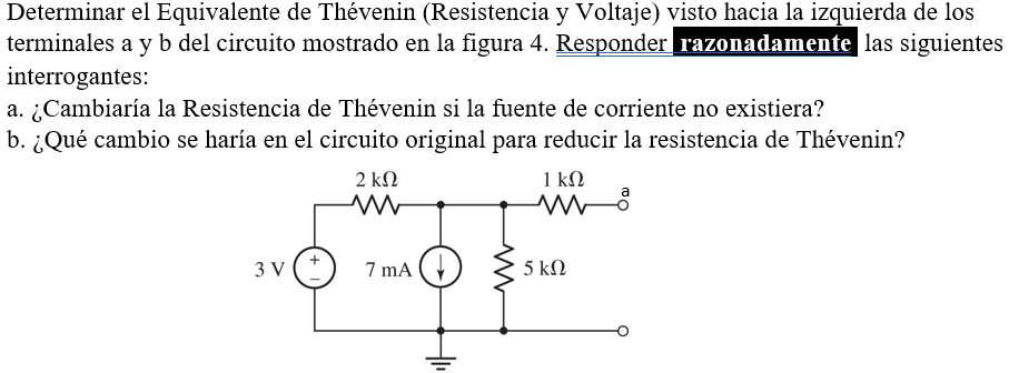 Solved Determinar el Equivalente de Thévenin (Resistencia y | Chegg.com