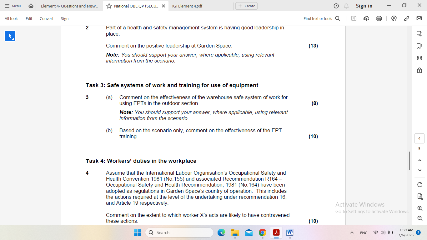 Solved based on the scenario only comment on the | Chegg.com
