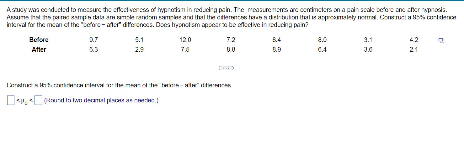 Solved A study was conducted to measure the effectiveness of | Chegg.com