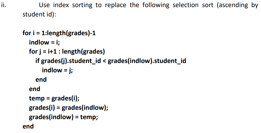 b. Vectorize or replace the following pieces of code. | Chegg.com
