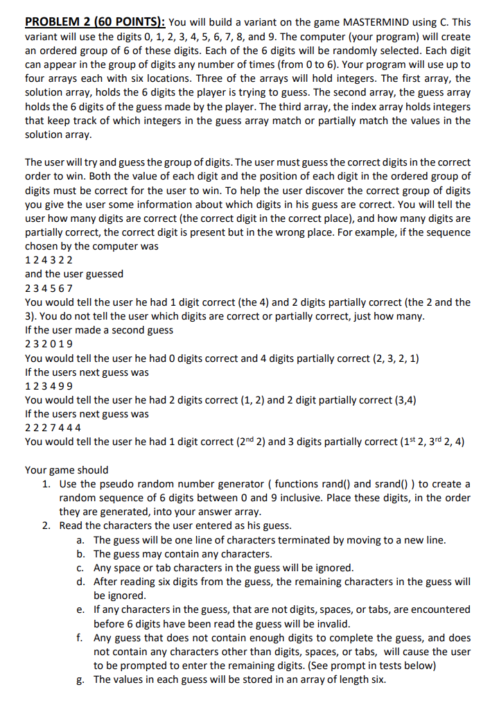 Solved PROBLEM 2 (60 POINTS): You will build a variant on | Chegg.com
