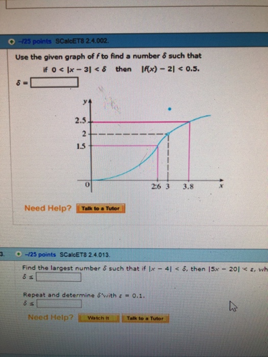 Solved SCalcET8 2.4.002 Use the given graph of f to find a | Chegg.com
