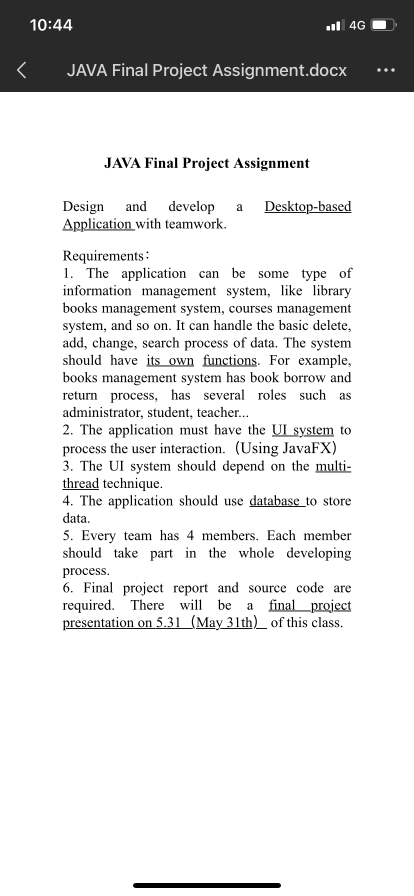 Solved Design and develop a Desktop-based Application with | Chegg.com