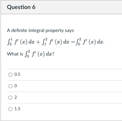 Solved A definite integral property | Chegg.com