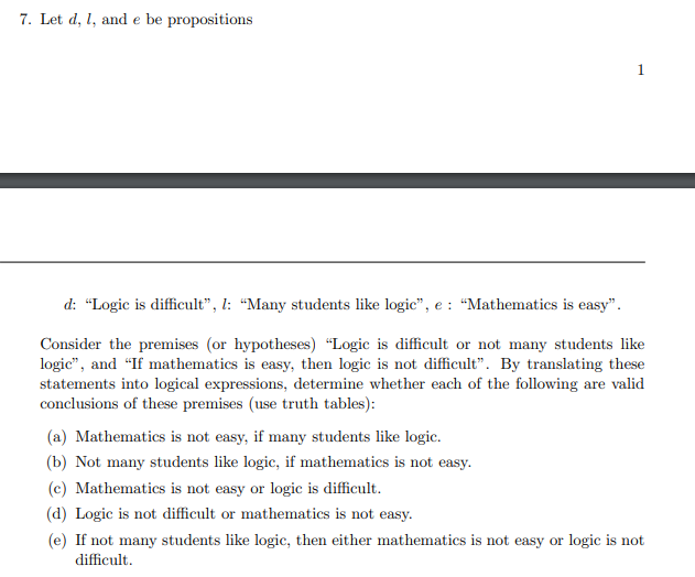 Solved 1. Determine the truth value of each of these | Chegg.com